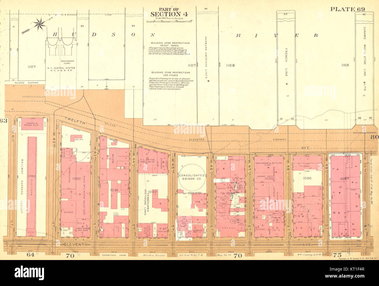 A historic advertisement from Bromley Manhattan, Plate 069, published ...
