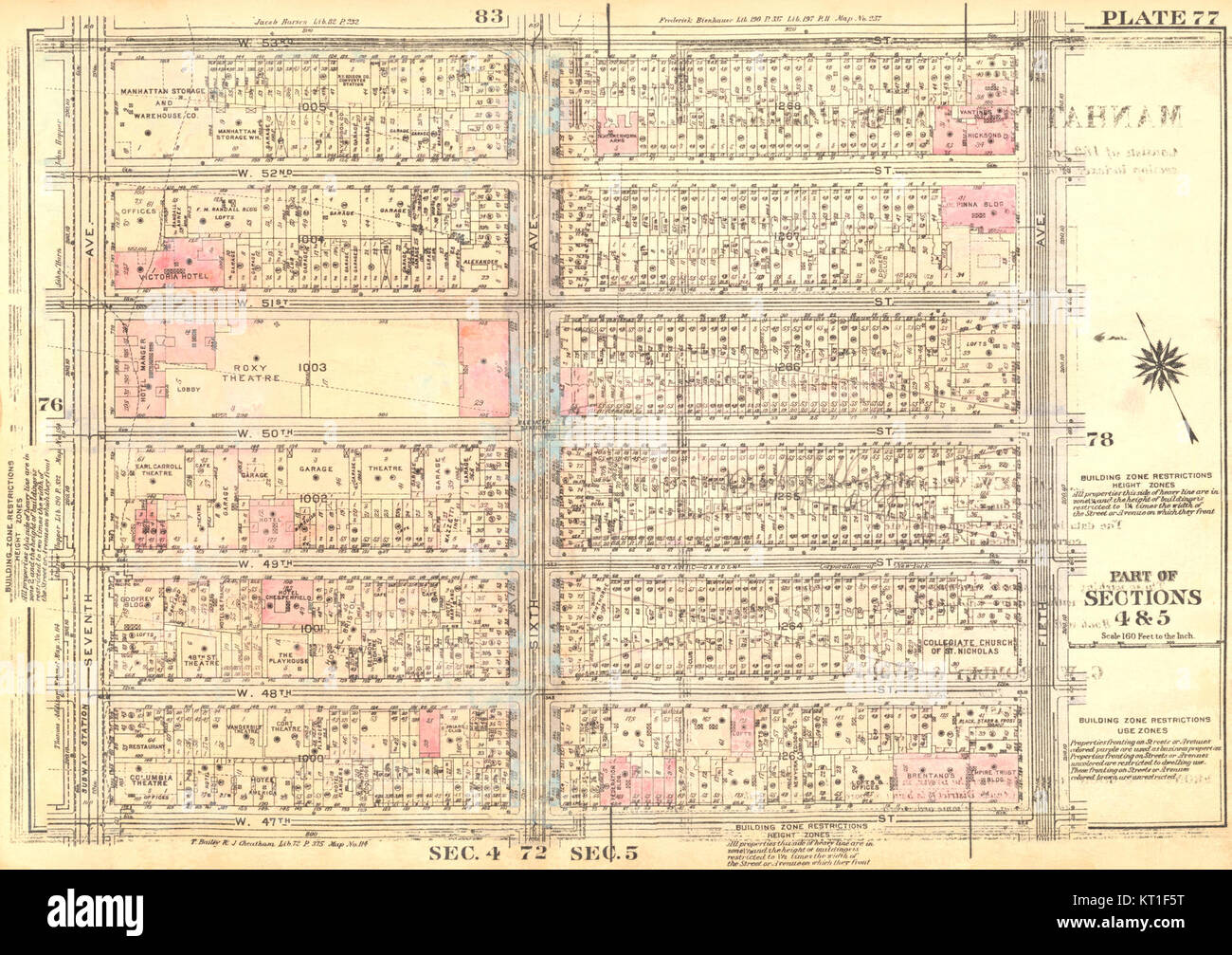 An image of Bromley Manhattan Plate 077, a historic plate published in ...