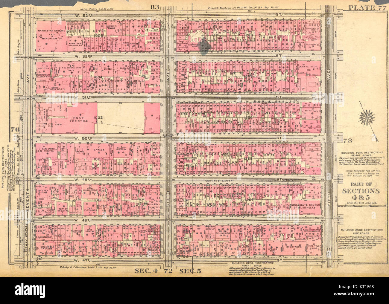 Bromley Manhattan Plate 077, published in 1930, is a historic map ...