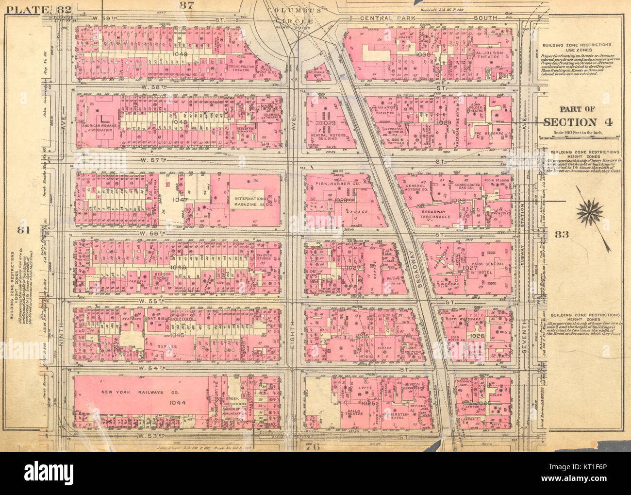 This image shows a historic Bromley Manhattan Plate from 1930, a ...
