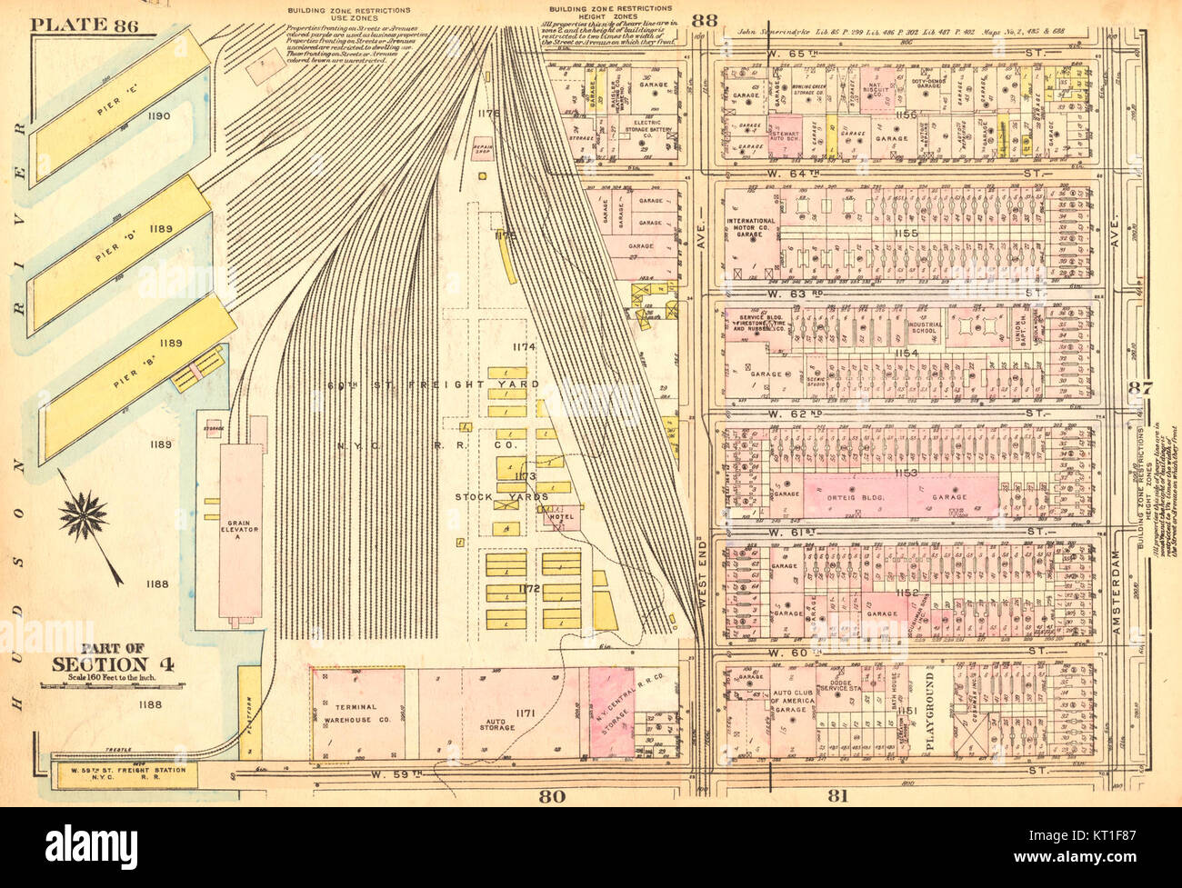 The Bromley Manhattan Plate 086, published in 1927, is a historical map ...