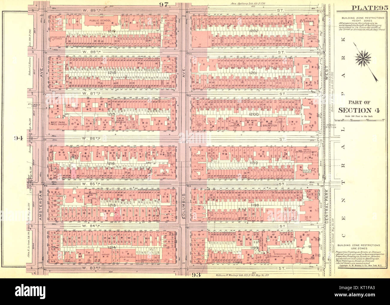 Map new york 1950s hi-res stock photography and images - Alamy