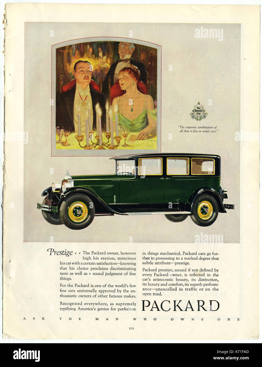 1927 Packard magazine ad (5576370304 Stock Photo - Alamy
