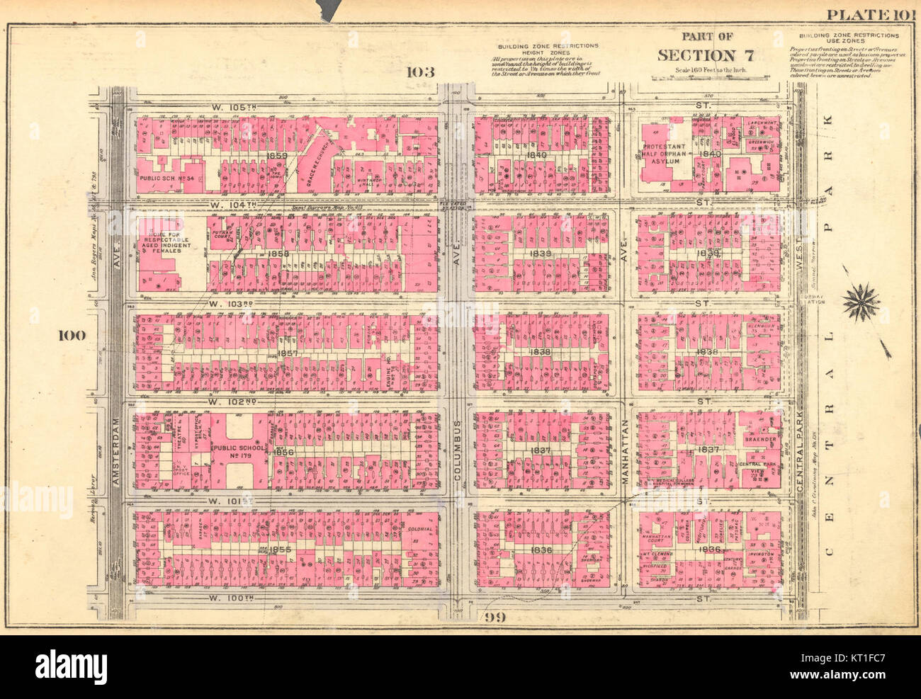 A historical image of the Bromley Manhattan Plate 101, published in ...