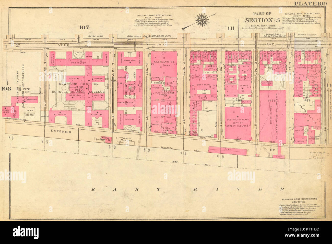 Bromley Manhattan Plate 109, published in 1930, is a piece of vintage ...