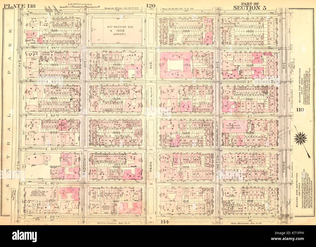 Bromley Manhattan Plate 118, published in 1927, is a historical map ...