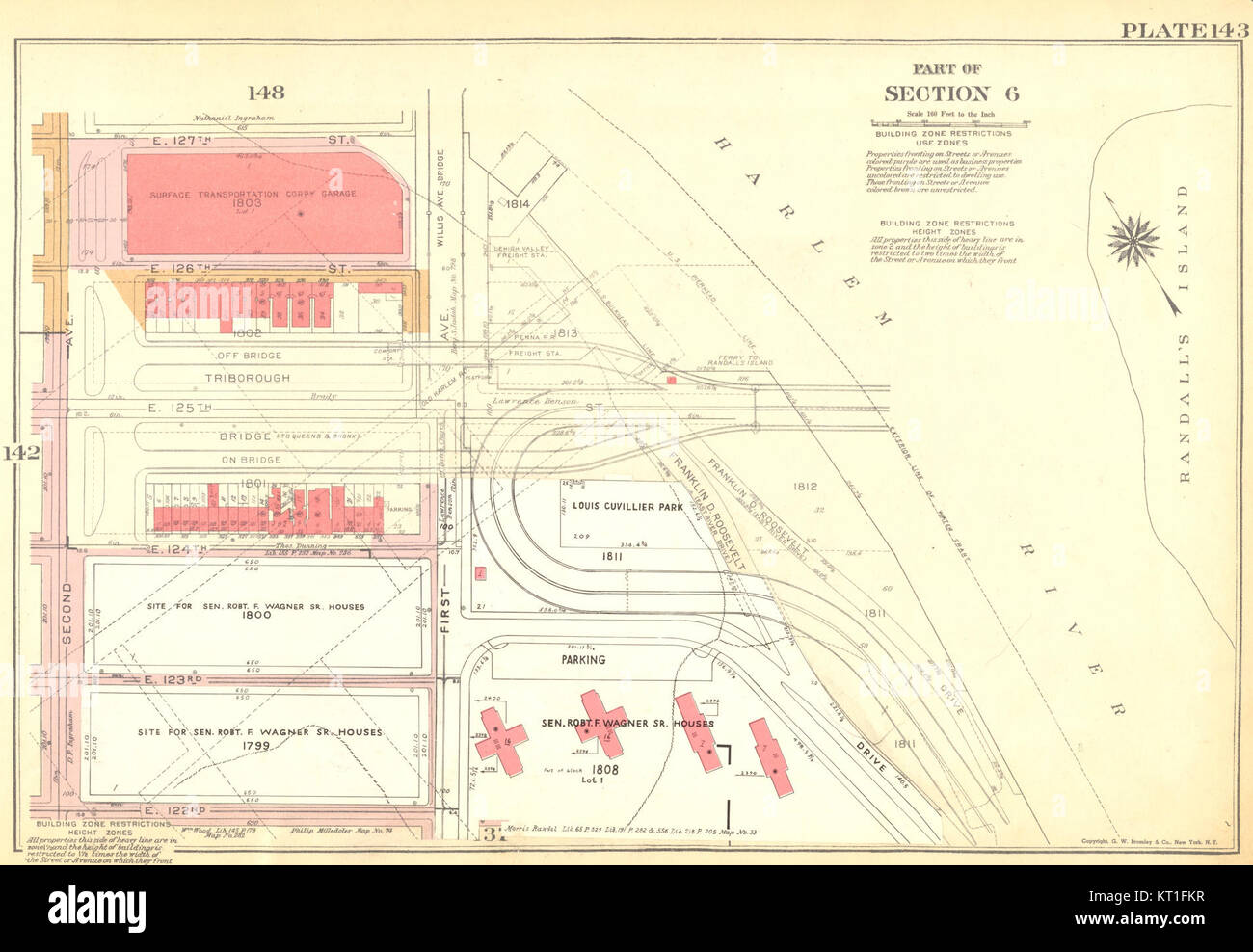 The Bromley Manhattan Plate 143, published in 1955, is a notable ...