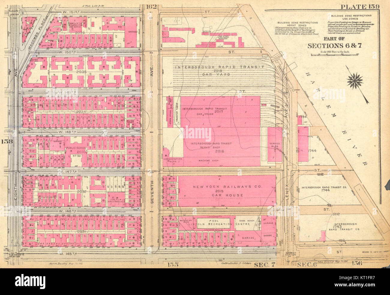 The *Bromley Manhattan Plate* 159, published in 1930, is a map ...