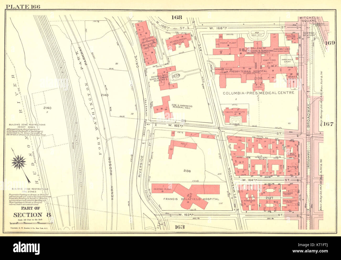 This plate, published in 1955, features artwork from Bromley Manhattan ...