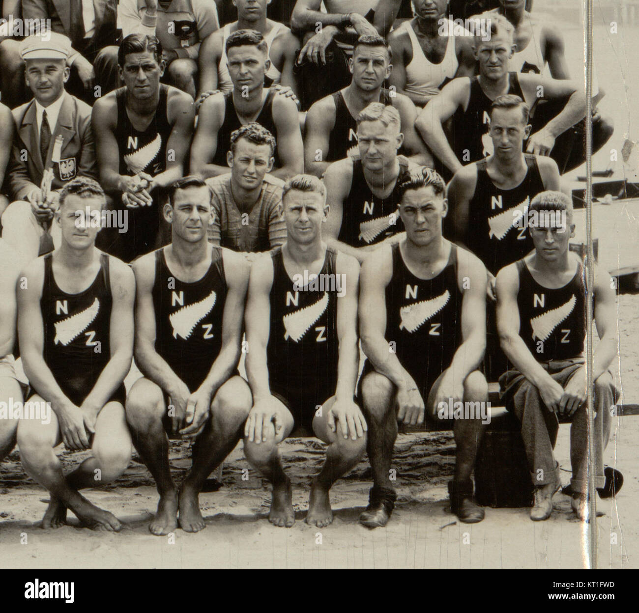 1932 Summer Olympics NZ rowing team photo Stock Photo - Alamy