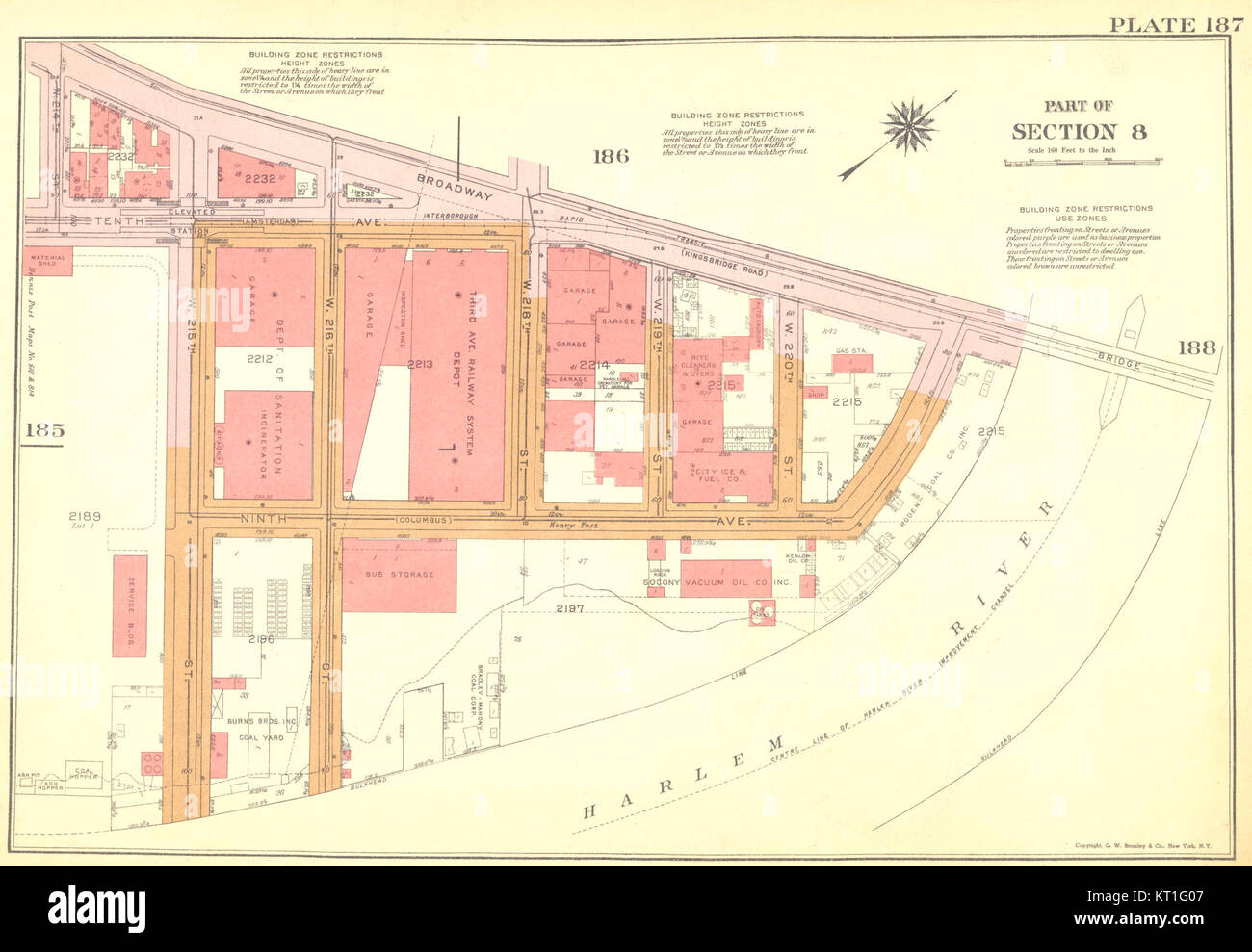 Map new york 1950s hi-res stock photography and images - Alamy