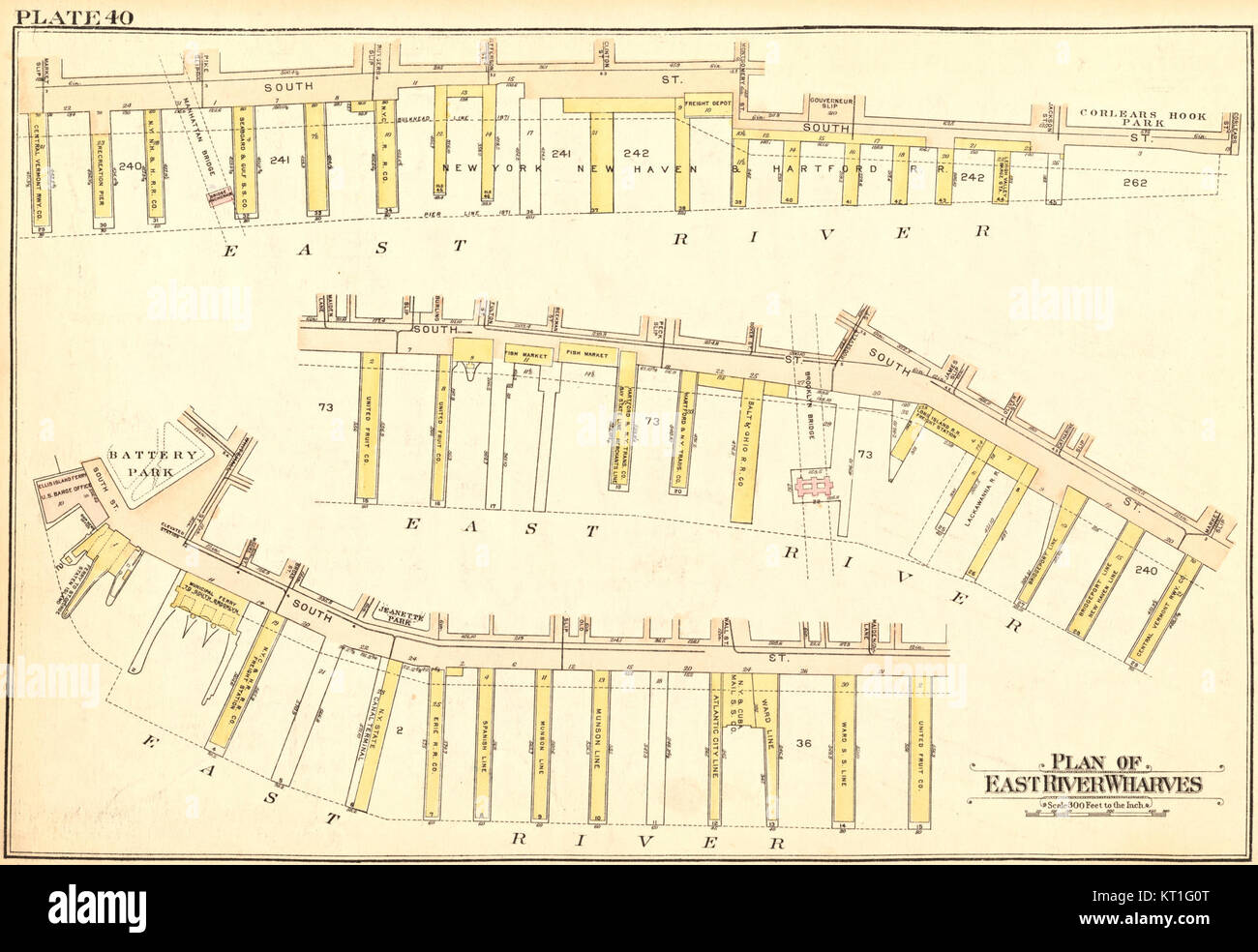 The Bromley Manhattan Plate 40, published in 1927, is a historical map ...
