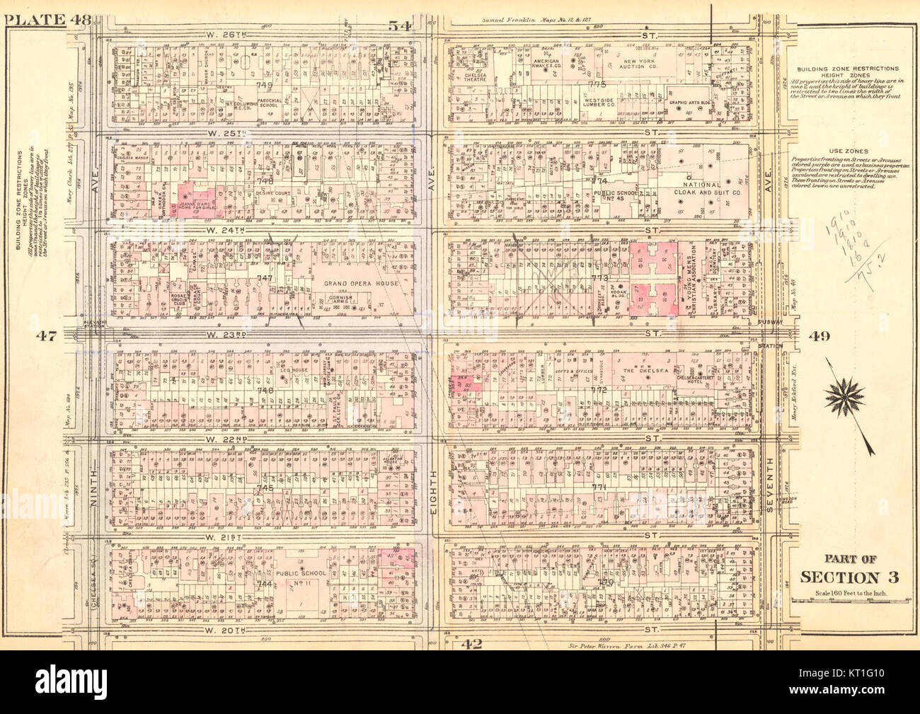 The Bromley Manhattan Plate 48, published in 1927, is a historical map ...