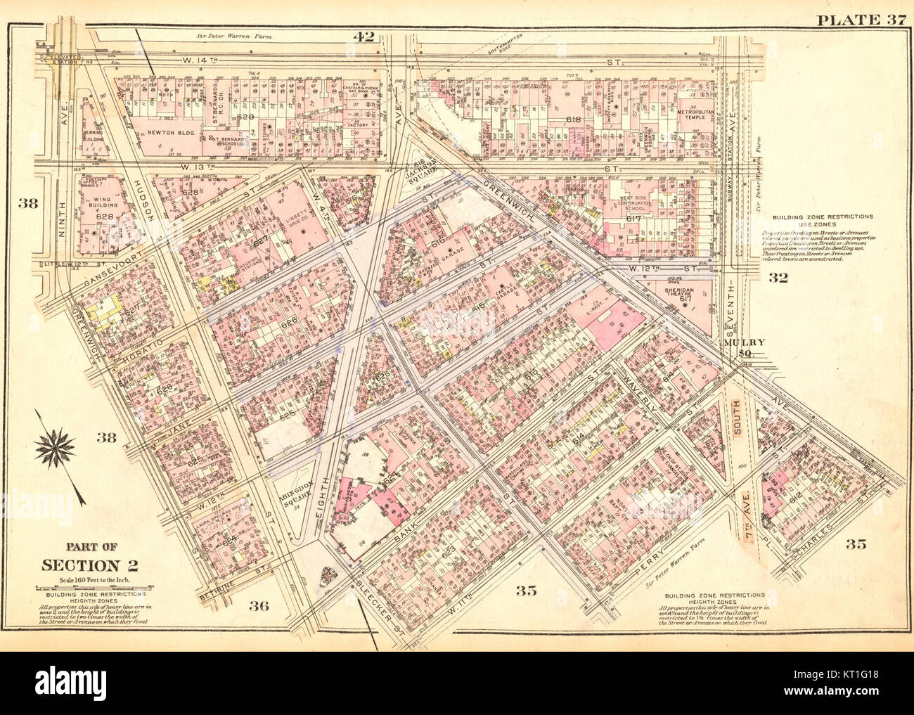 Bromley Manhattan Plate 37 publ. 1927 Stock Photo - Alamy