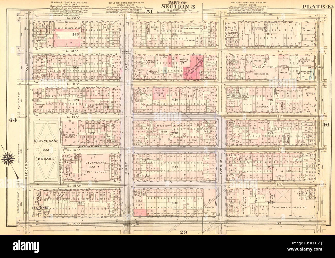 The Bromley Manhattan Plate 45 is a historical print published in 1927 ...