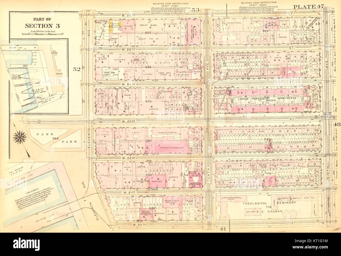 An image of a vintage Manhattan Plate 47, originally published in 1927 ...
