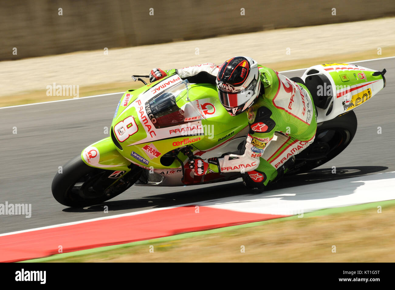 MUGELLO, ITALY - JULY 13 : Finland rider Mika Kallio on DUCATI MotoGP ...