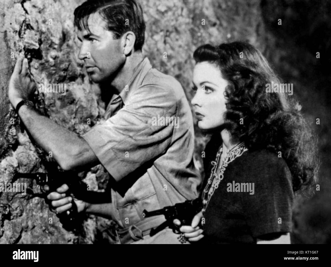 In the 1941 film *Sundown*, actors Bruce Cabot and Gene Tierney star in ...