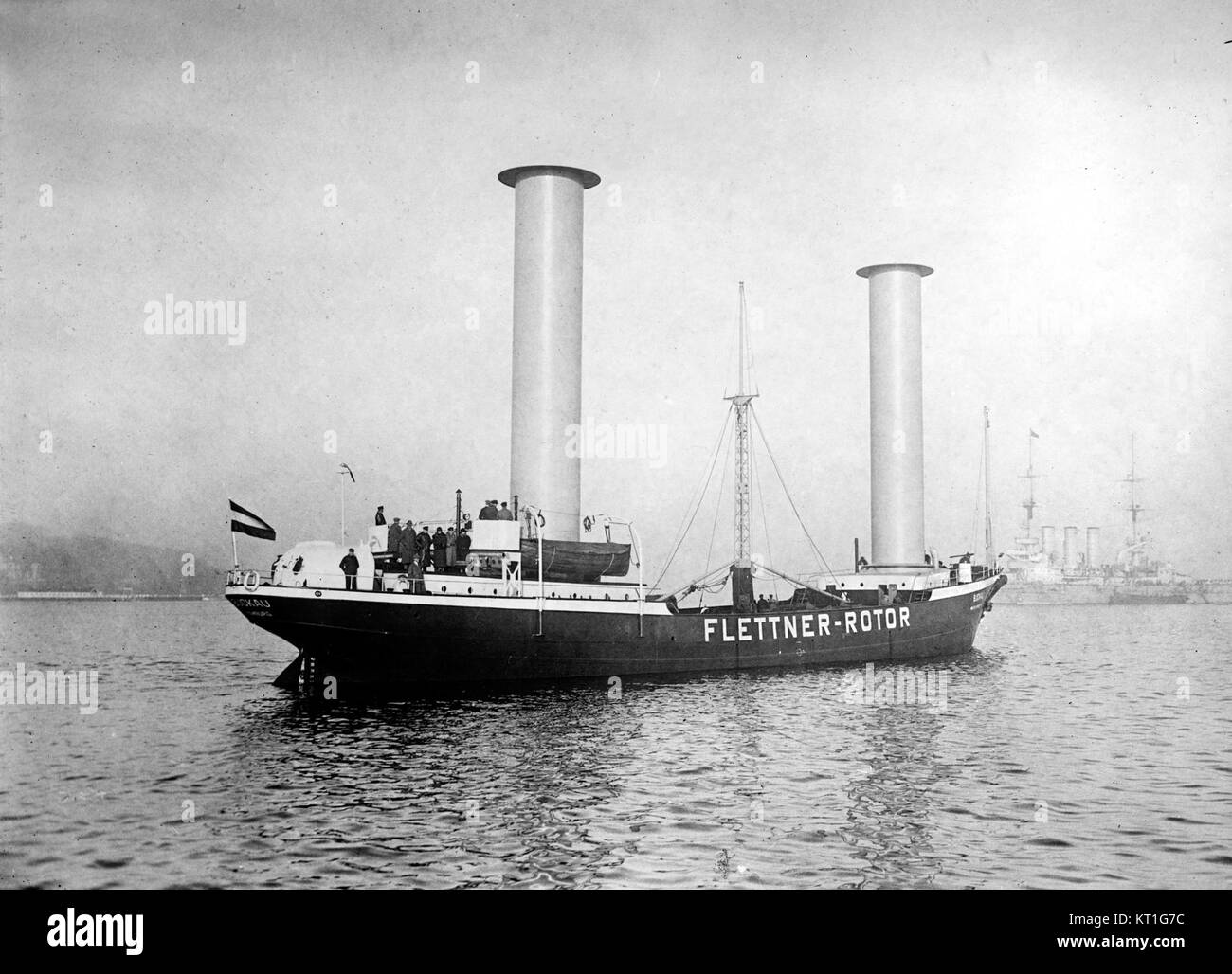 Buckau Flettner Rotor Ship LOC 37764u Stock Photo - Alamy