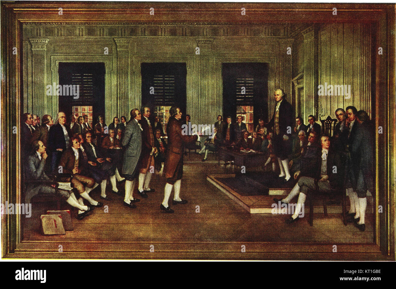 This 1935 painting by John H. Froehlich depicts the moment of the ...