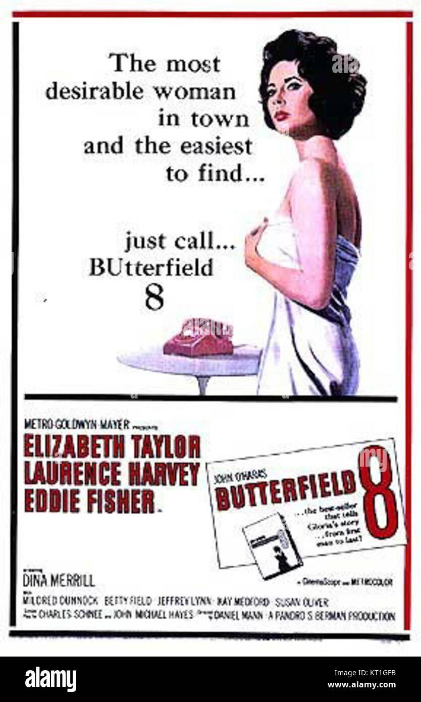 Elizabeth taylor butterfield 1960 hi-res stock photography and images ...