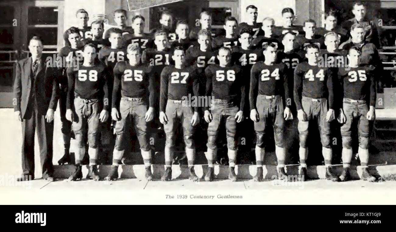 The 1939 Centenary College Gents Football Team was part of the college ...