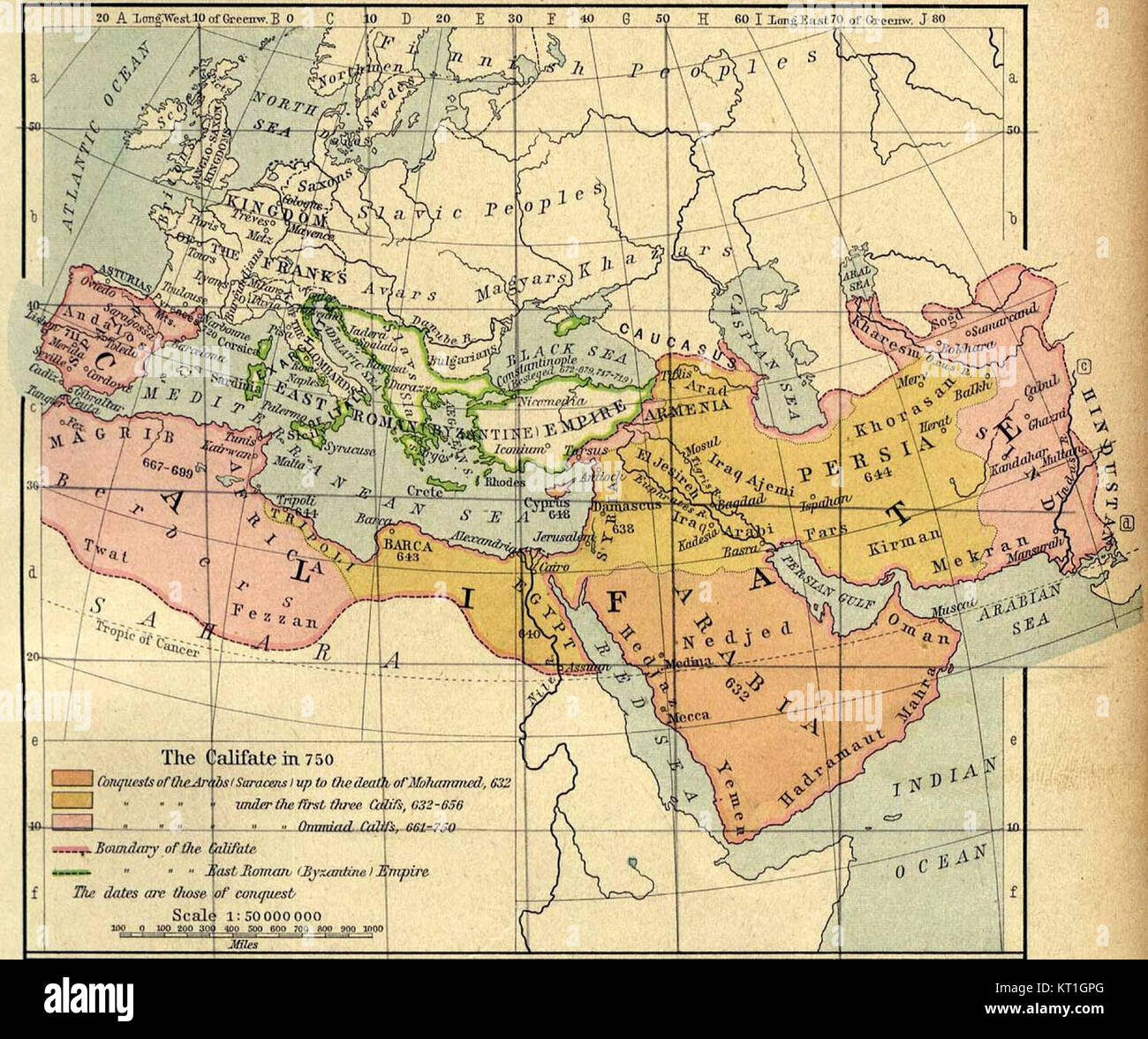 Umayyad empire map hi-res stock photography and images - Alamy