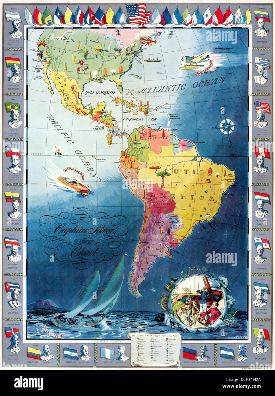 Captain Silver's Sea Chart likely refers to a fictional or historical ...