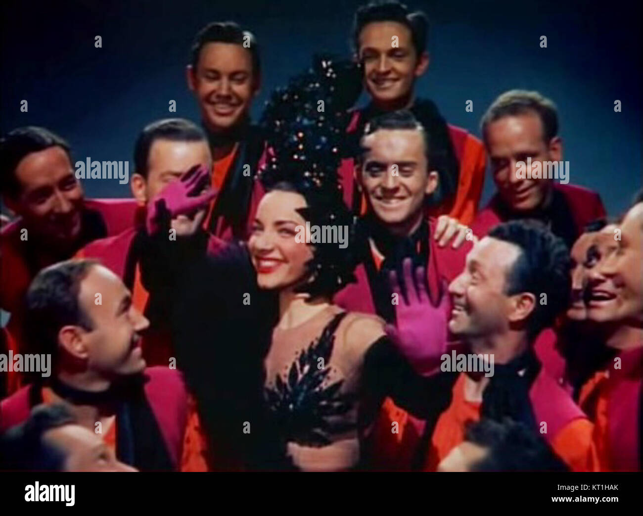 Carmen Miranda, a famous Brazilian singer and actress, is pictured in ...