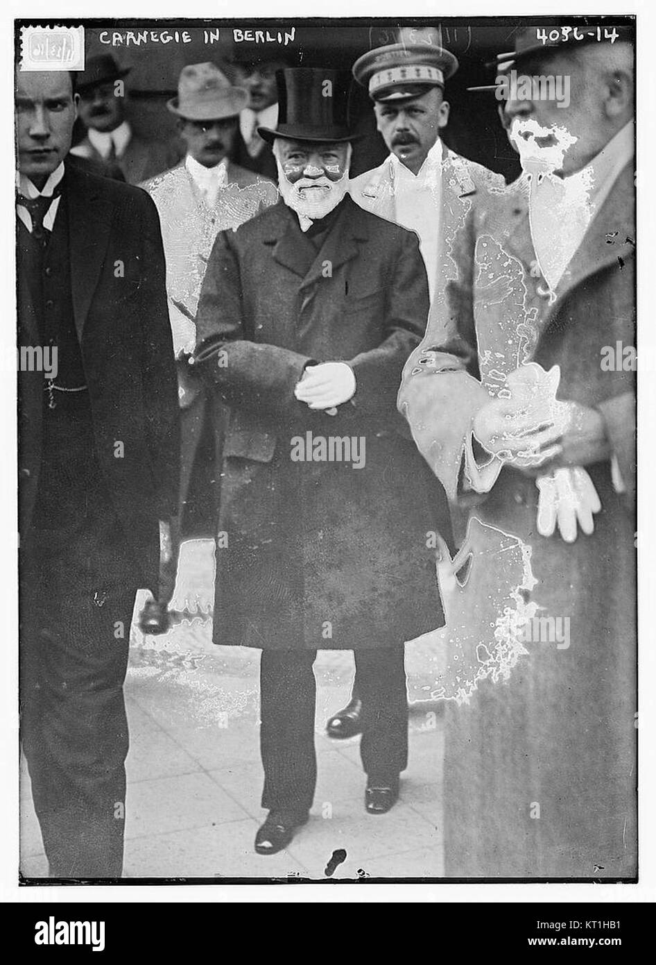This image features Andrew Carnegie, the industrialist and ...