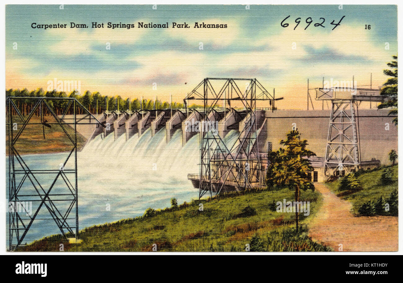 Carpenter Dam, located within Hot Springs National Park in Arkansas, is ...