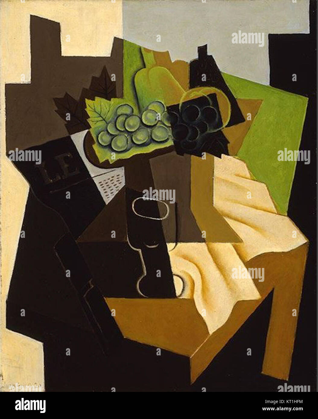 'The Compote' by Juan Gris, painted in 1920, is a still life that ...
