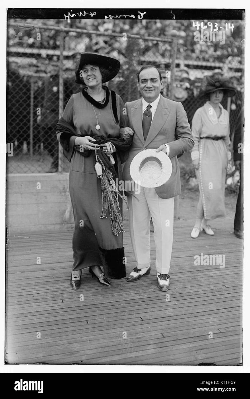 Enrico Caruso, the legendary Italian opera singer, is pictured with his ...