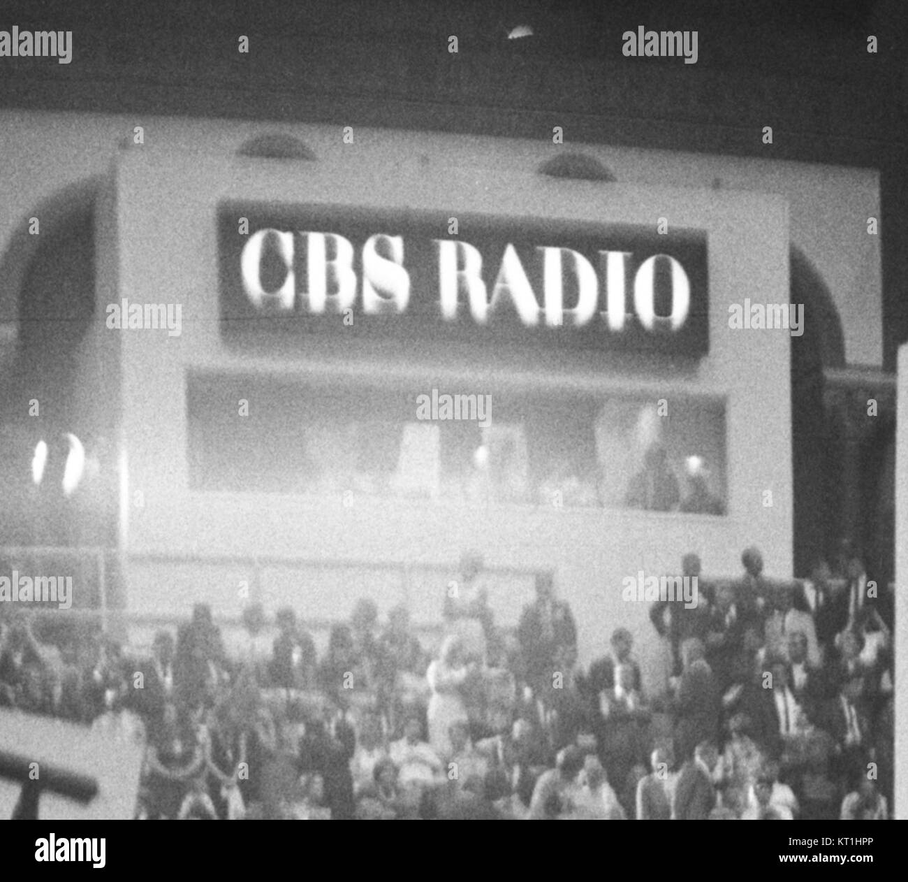 The CBS Radio booth at the 1964 Democratic National Convention (DNC) in ...