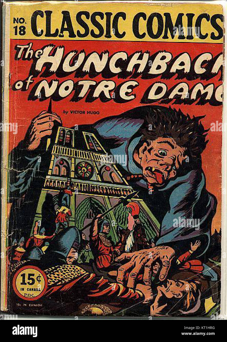 This image depicts a promotional card for the 1923 film *The Hunchback ...