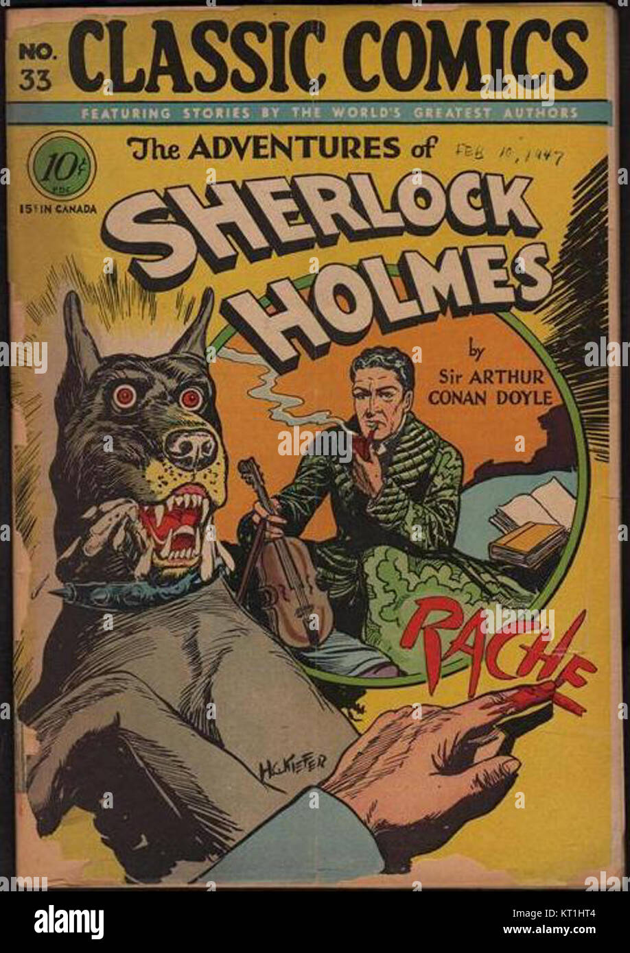 Sherlock holmes illustration hi-res stock photography and images - Alamy