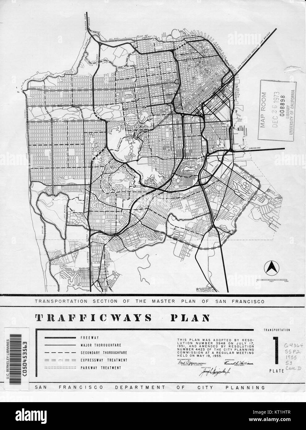 The 1955 San Francisco trafficways plan was a comprehensive blueprint ...