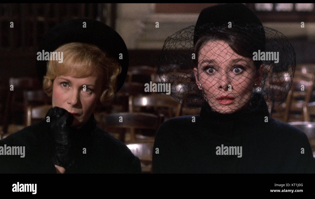 'Charade' (1963), directed by Stanley Donen, stars Audrey Hepburn and ...