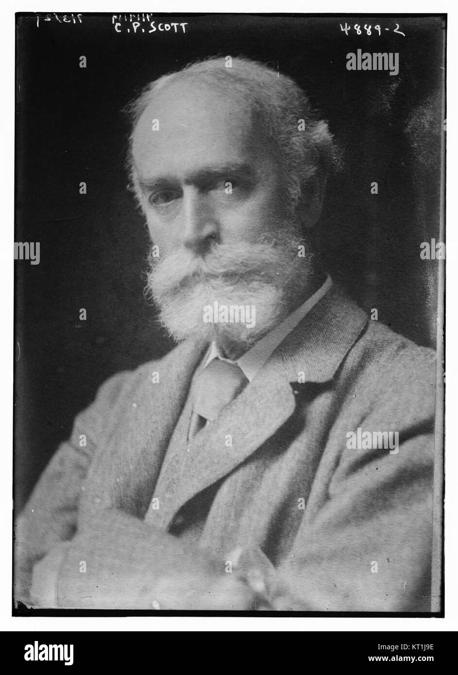 A historical photograph of Charles Prestwich Scott, a prominent British ...