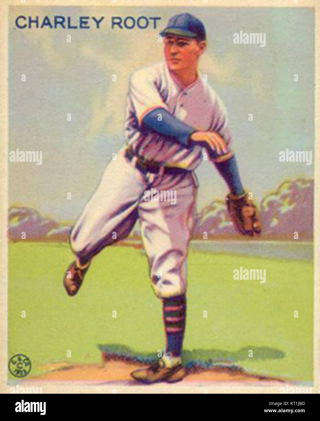 Charlie Root was a professional baseball player, depicted on a 1933 ...