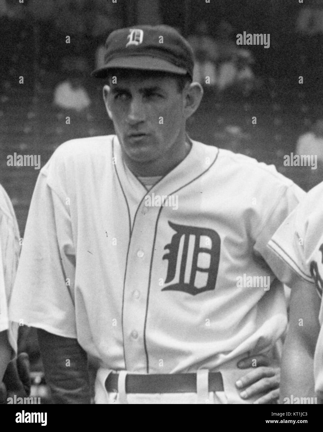 Charlie Gehringer, a Hall of Fame baseball player, is depicted here in ...