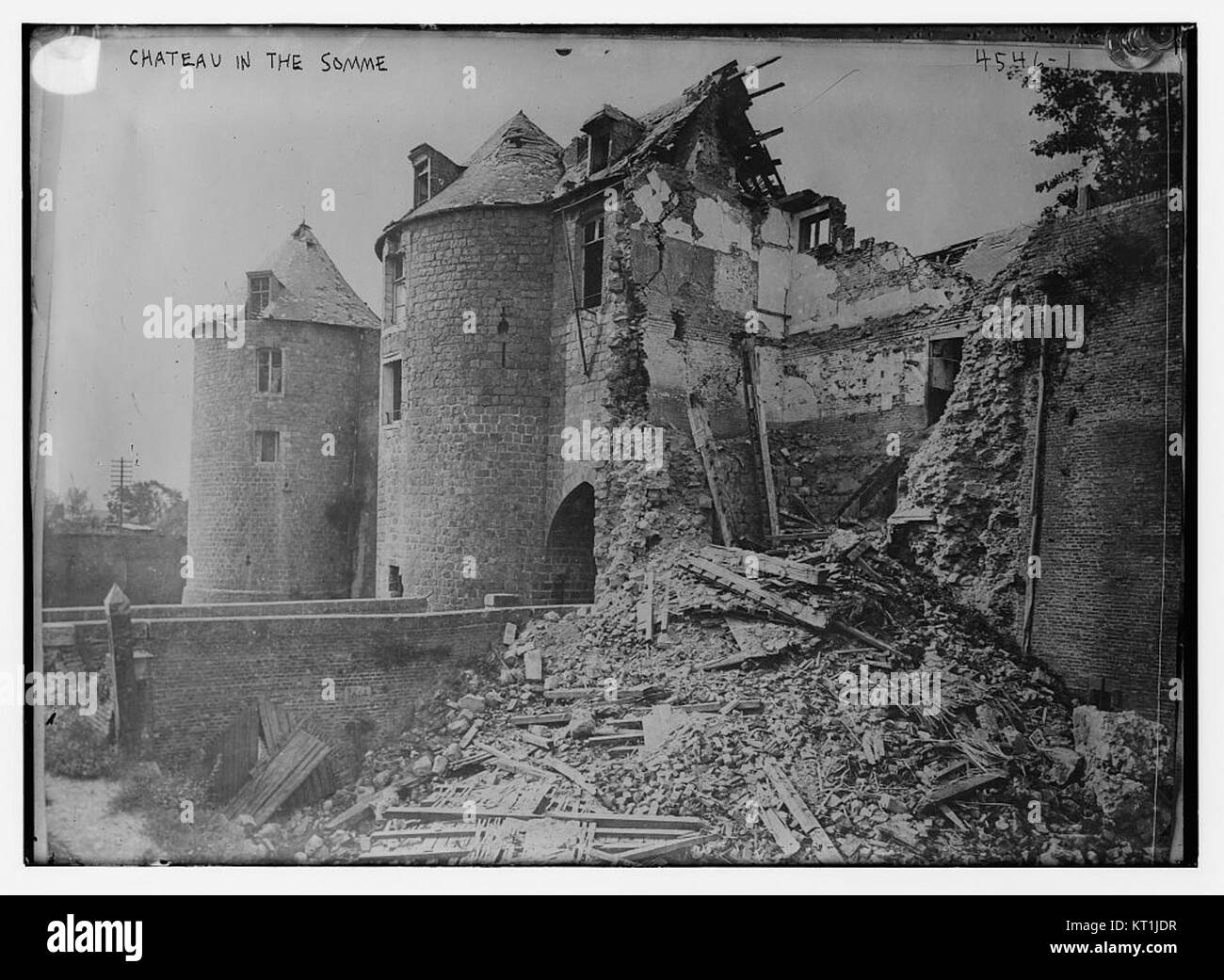 This image shows a chateau located in the Somme region of France. The ...
