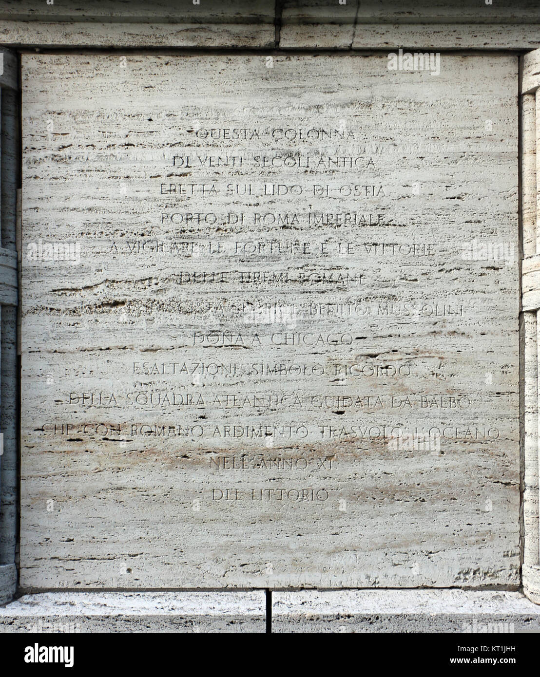 The Balbo Monument in Chicago honors Italo Balbo, an Italian aviator ...