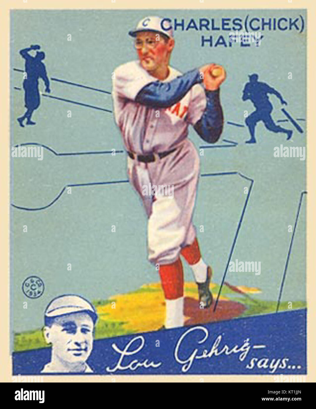 The Chick Hafey Goudey card is a vintage baseball trading card from the ...