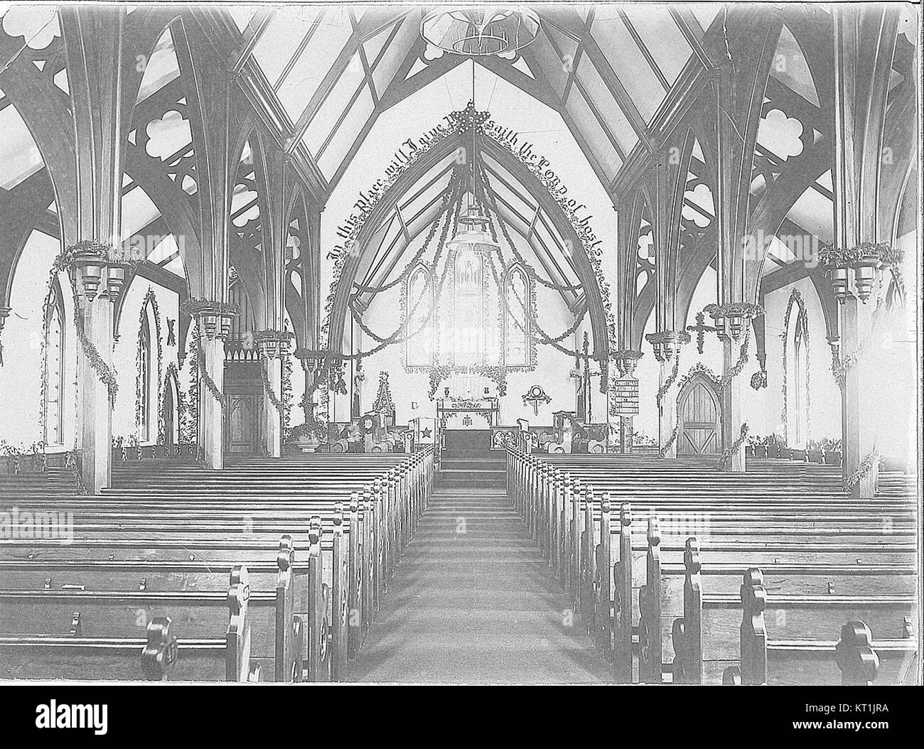 The interior of Christ Episcopal Church in Red Wing, Minnesota, is a ...