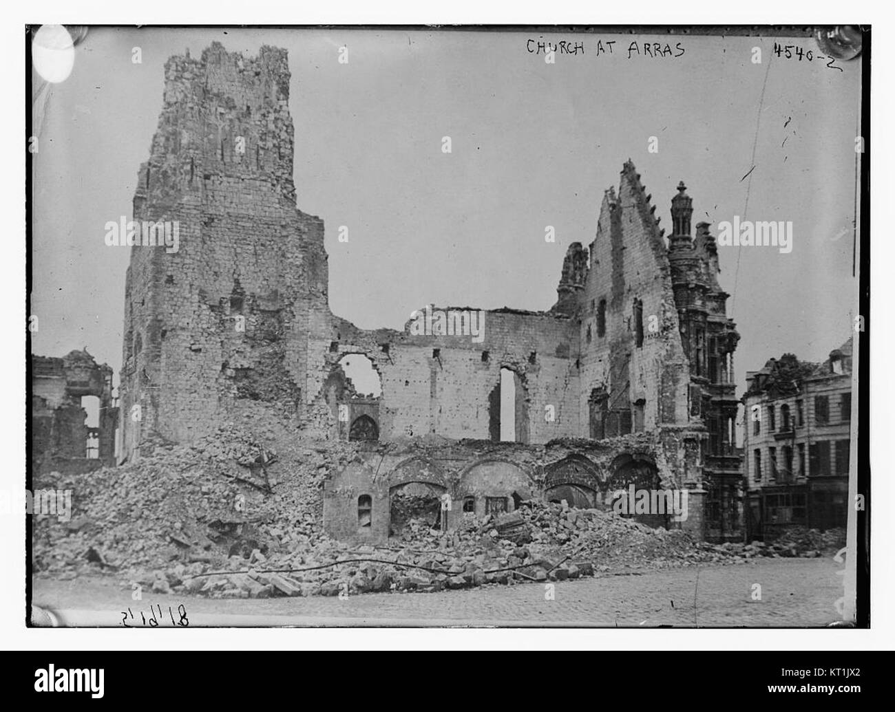 This image captures the historic Church at Arras, located in France ...