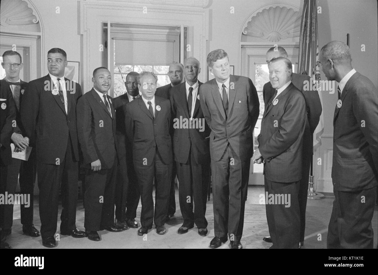 This photograph captures a moment from the 1960s when prominent civil ...