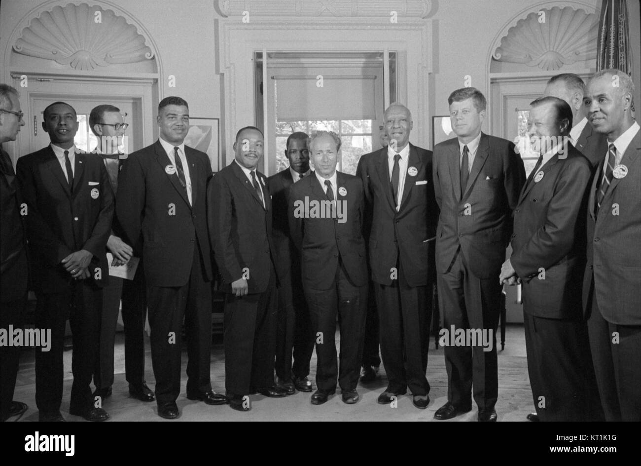 Civil rights leaders meet with President John F. Kennedy2 Stock Photo ...