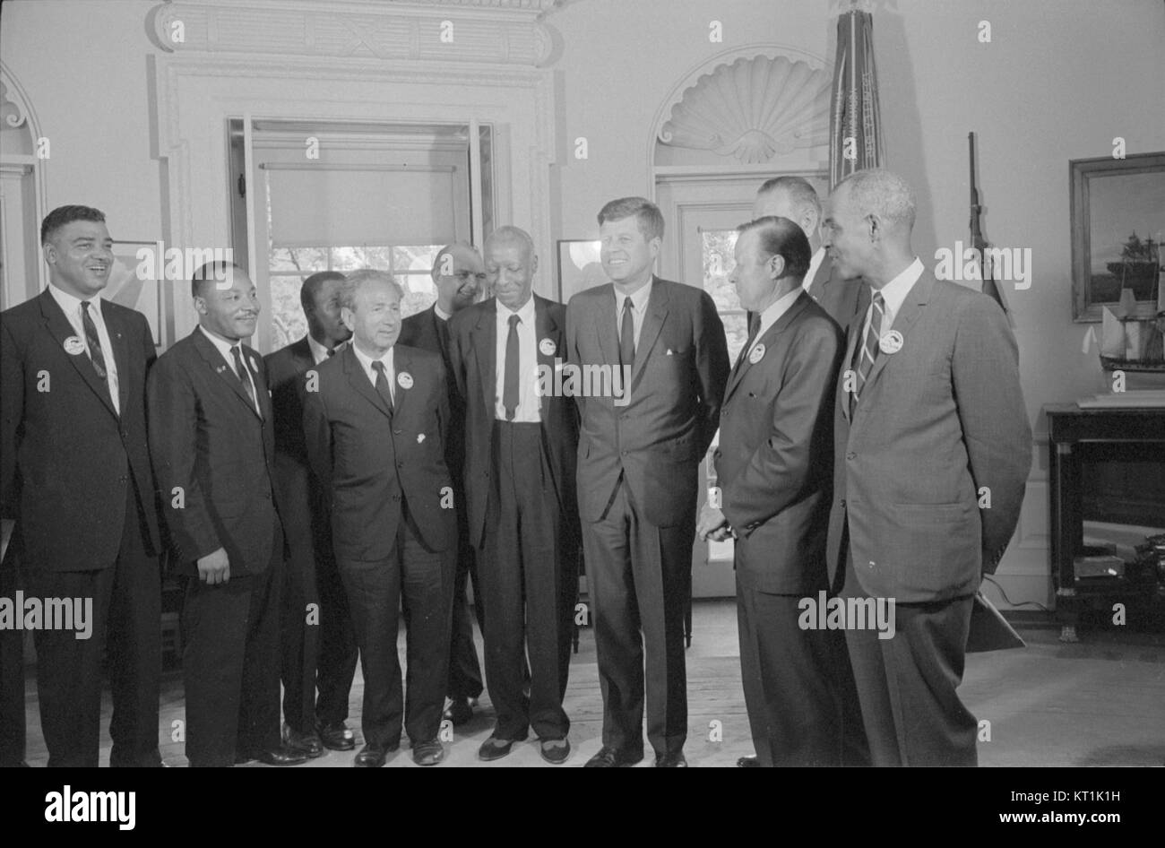 A historical meeting between civil rights leaders and President John F ...