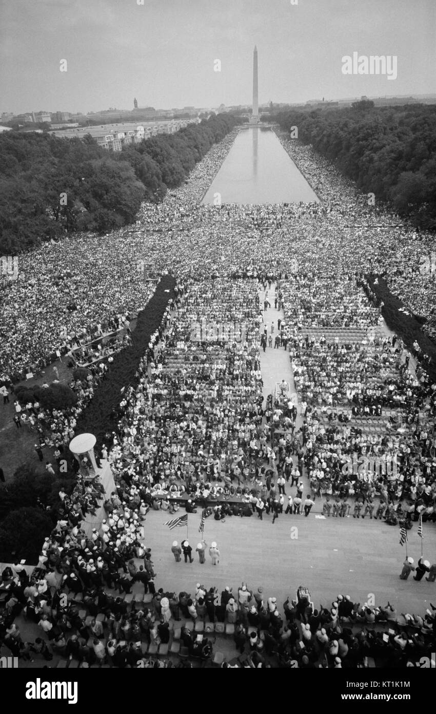 A historic photograph of the Civil Rights March on Washington, D.C ...